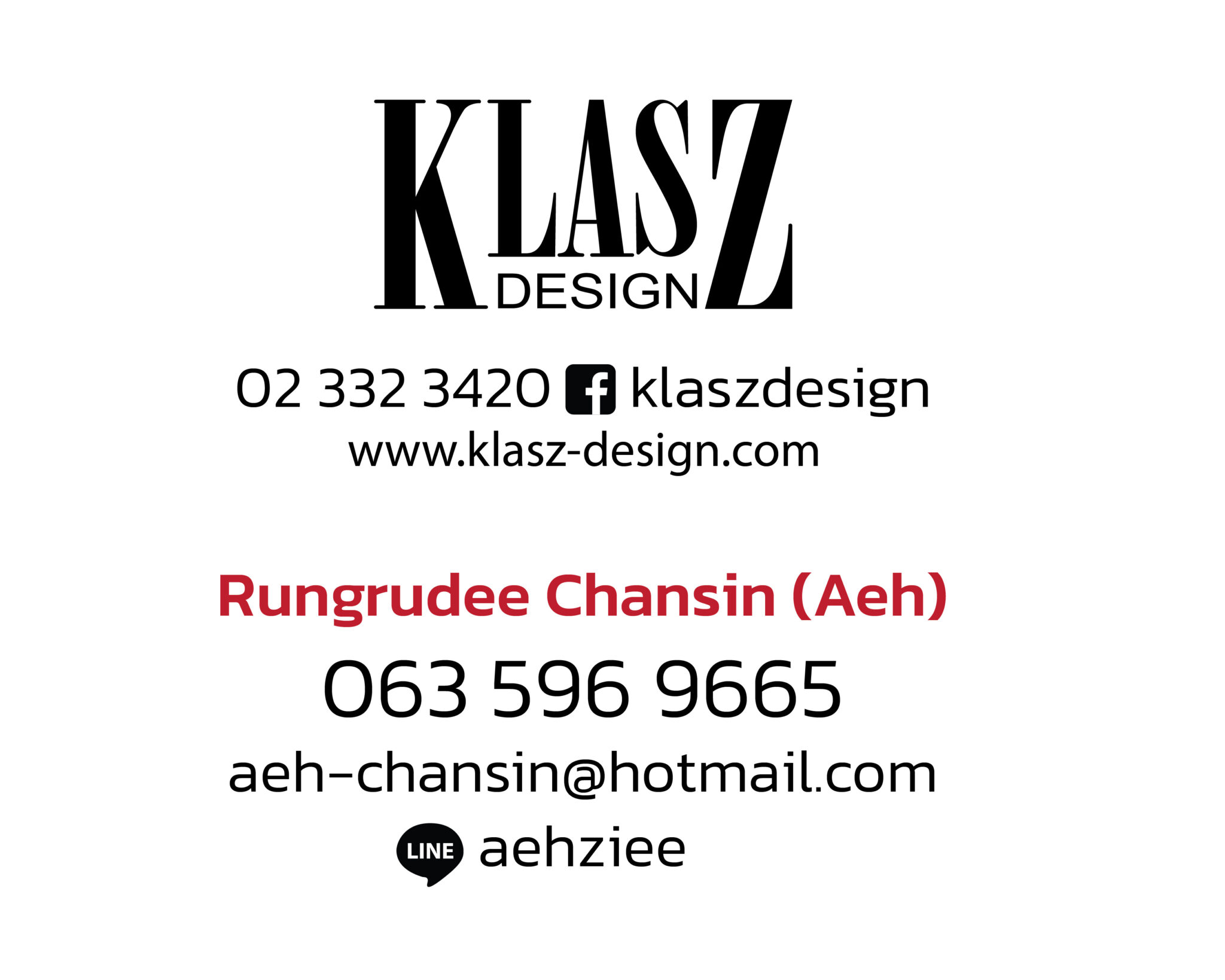 CONTACT – KLASZ DESIGN