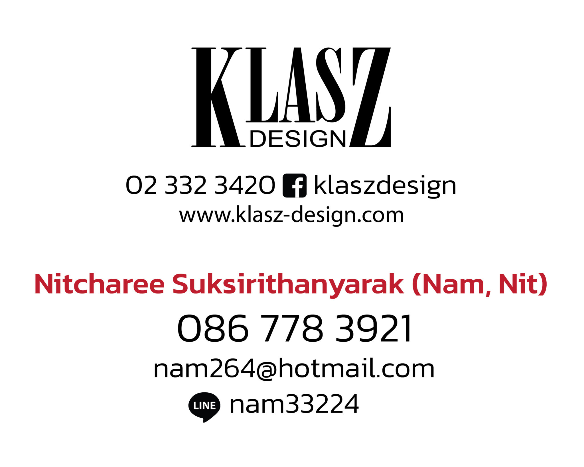 CONTACT – KLASZ DESIGN